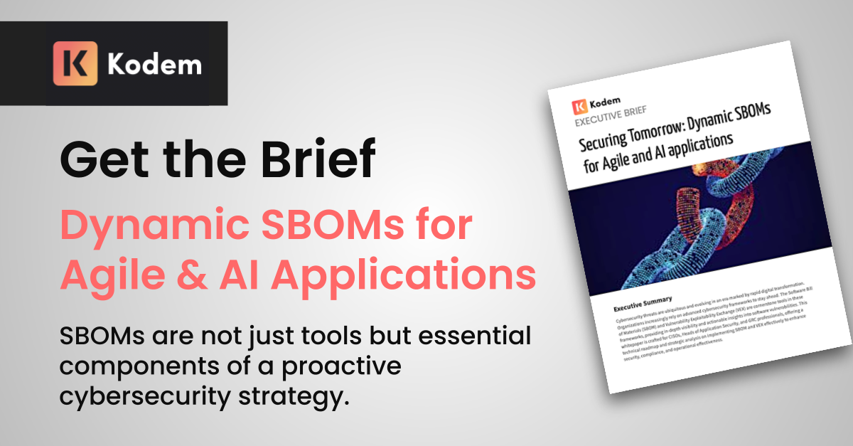Executive Brief: SBOMs and VEX are essential for cybersecurity